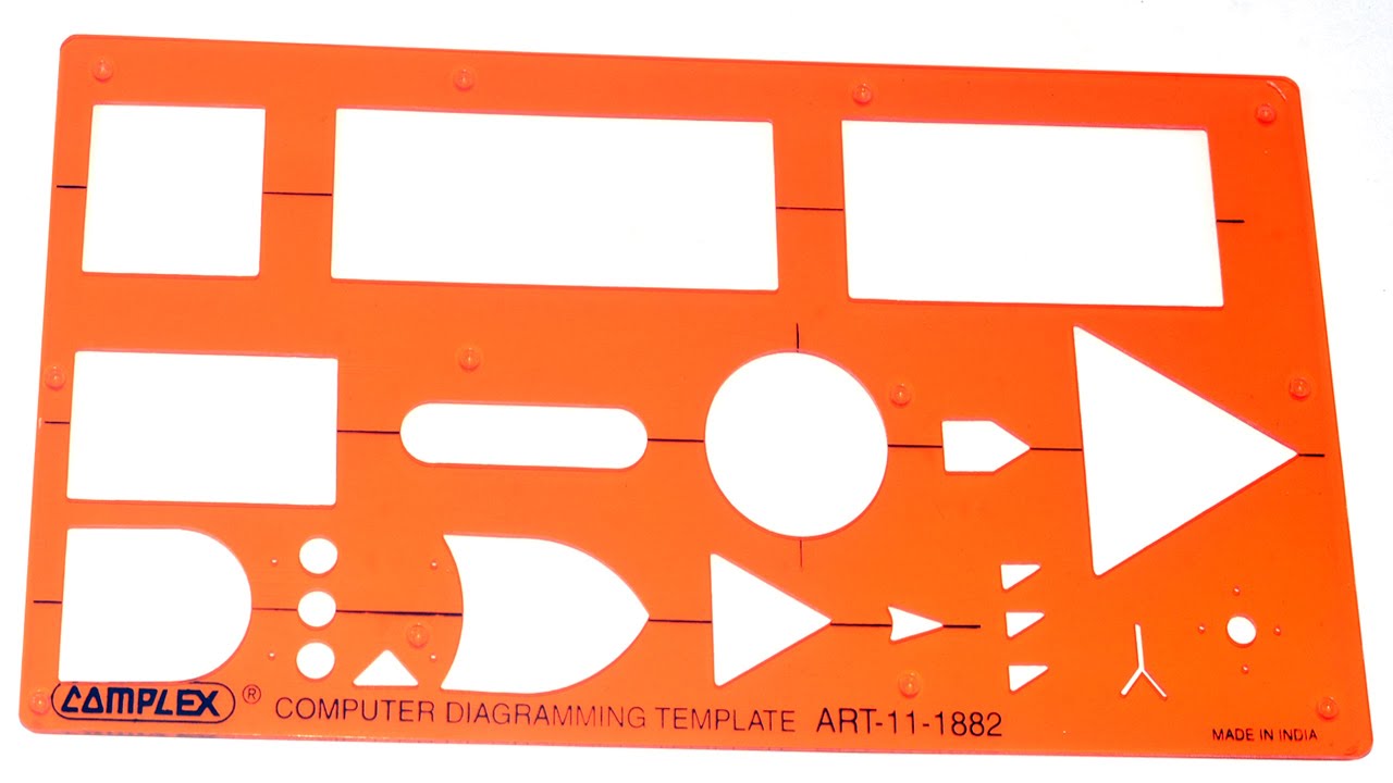 Plastic Computer Diagramming Template Ruler Kit, Architect Scale, Art ...