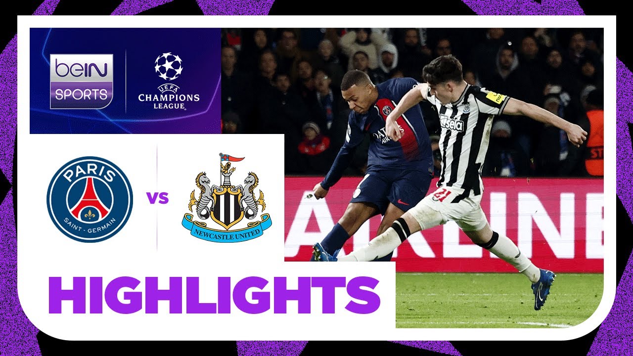 PSG 1-1 Newcastle United | UCL 23/24 Match Highlights - YouTube