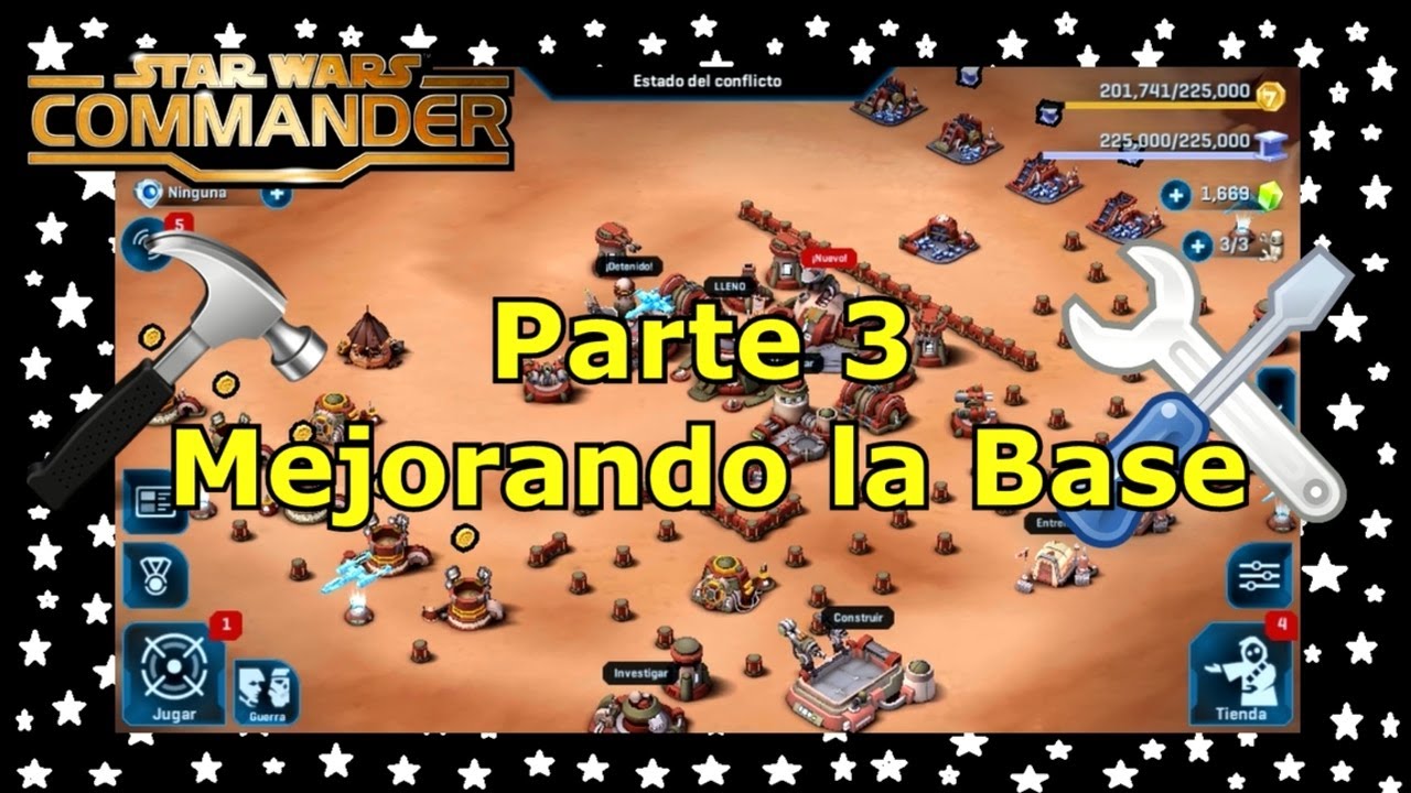 Star Wars commander - Parte 3 mejorando la base - Español - YouTube
