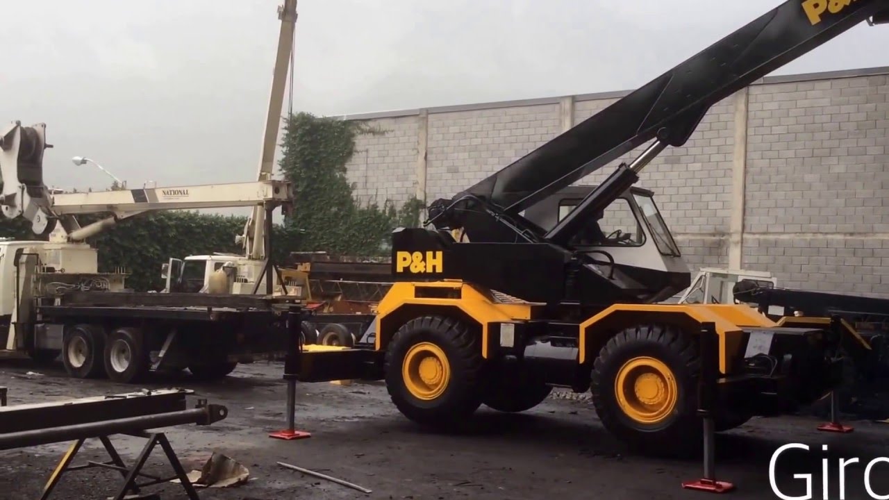 Grua P&H Omega 20 tons. - YouTube