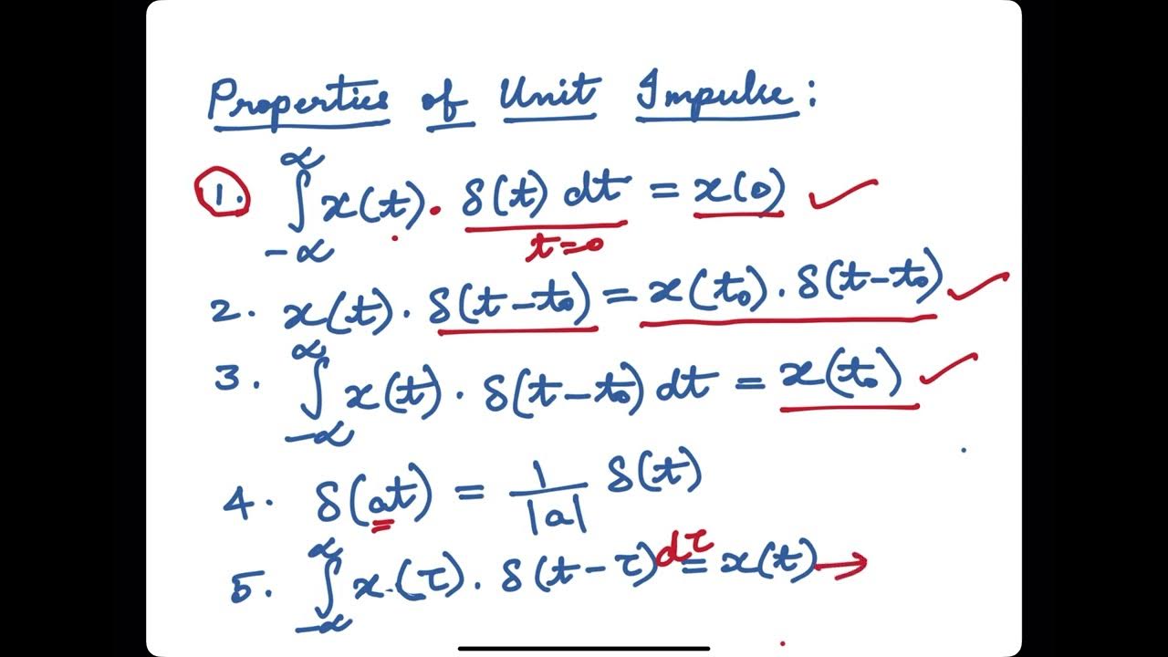 Unit Impulse function | Signals and Systems |Solved Problems - YouTube