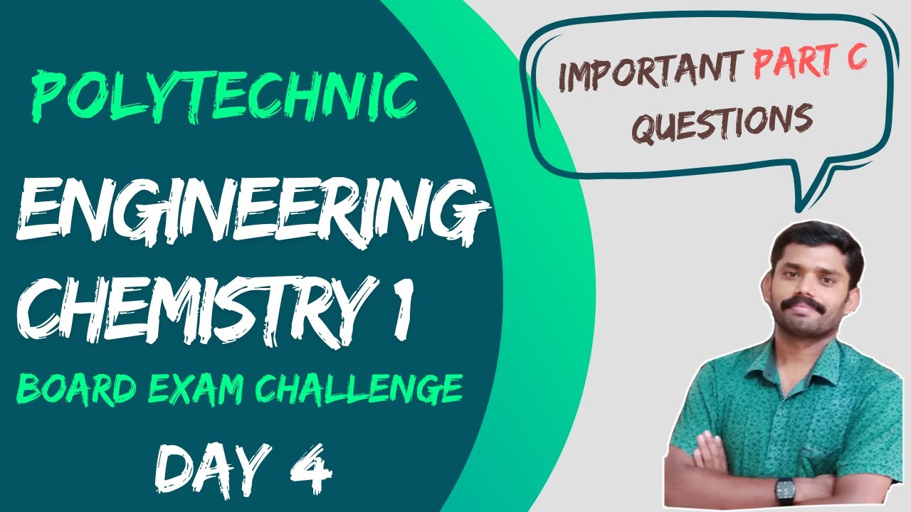 Engineering Chemistry 1| Day 4| Board Exam Challenge | Important ...