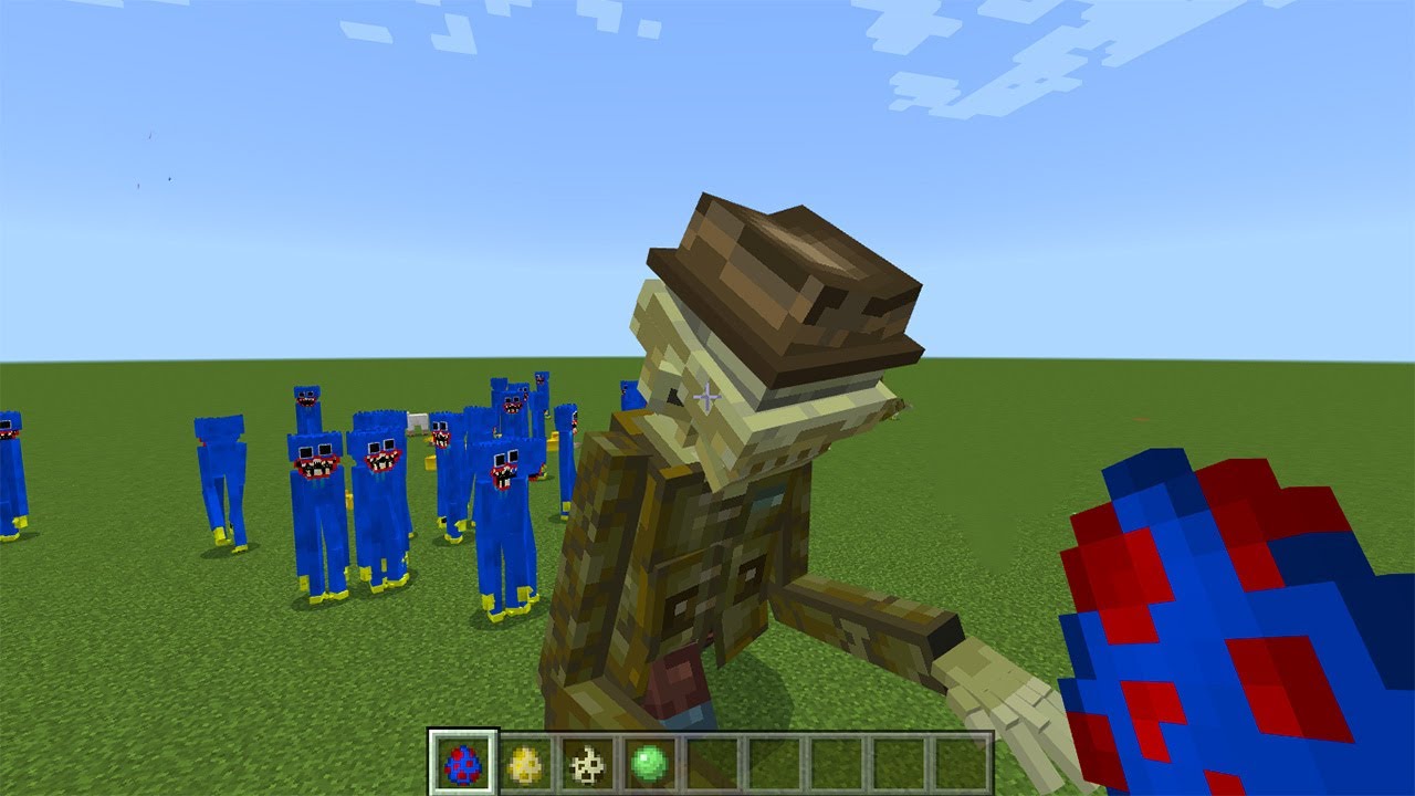 Huggy Wuggy VS Little Nightmares ADDON in Minecraft PE - YouTube