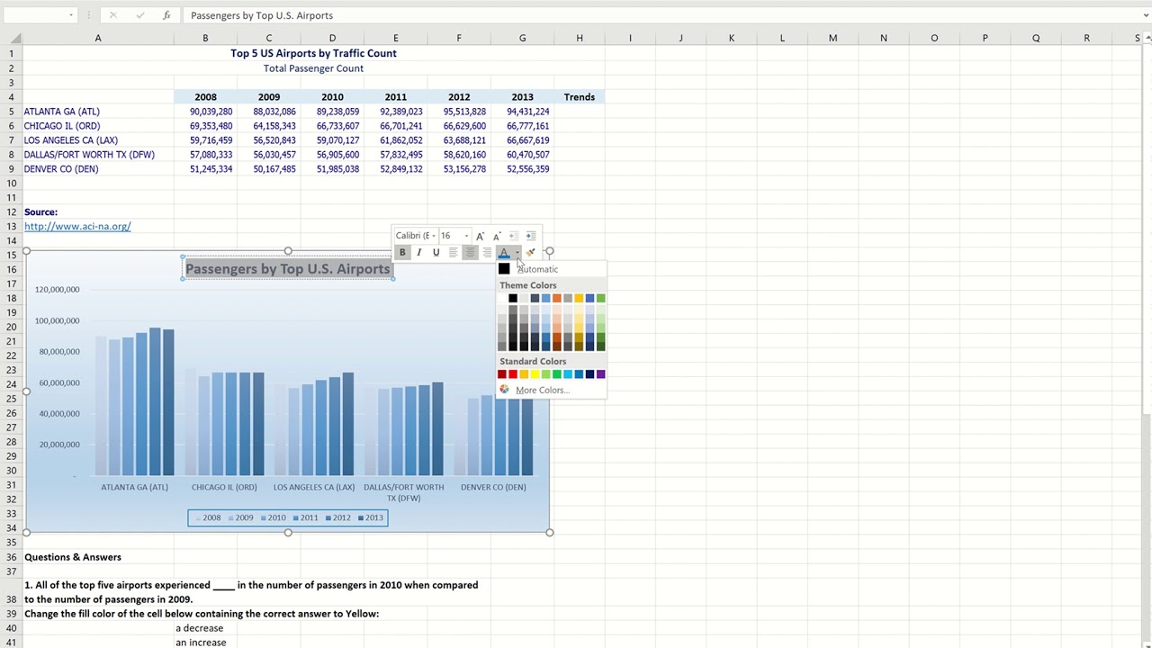 Chapter 3 How to Make a Clustered Column Chart - YouTube