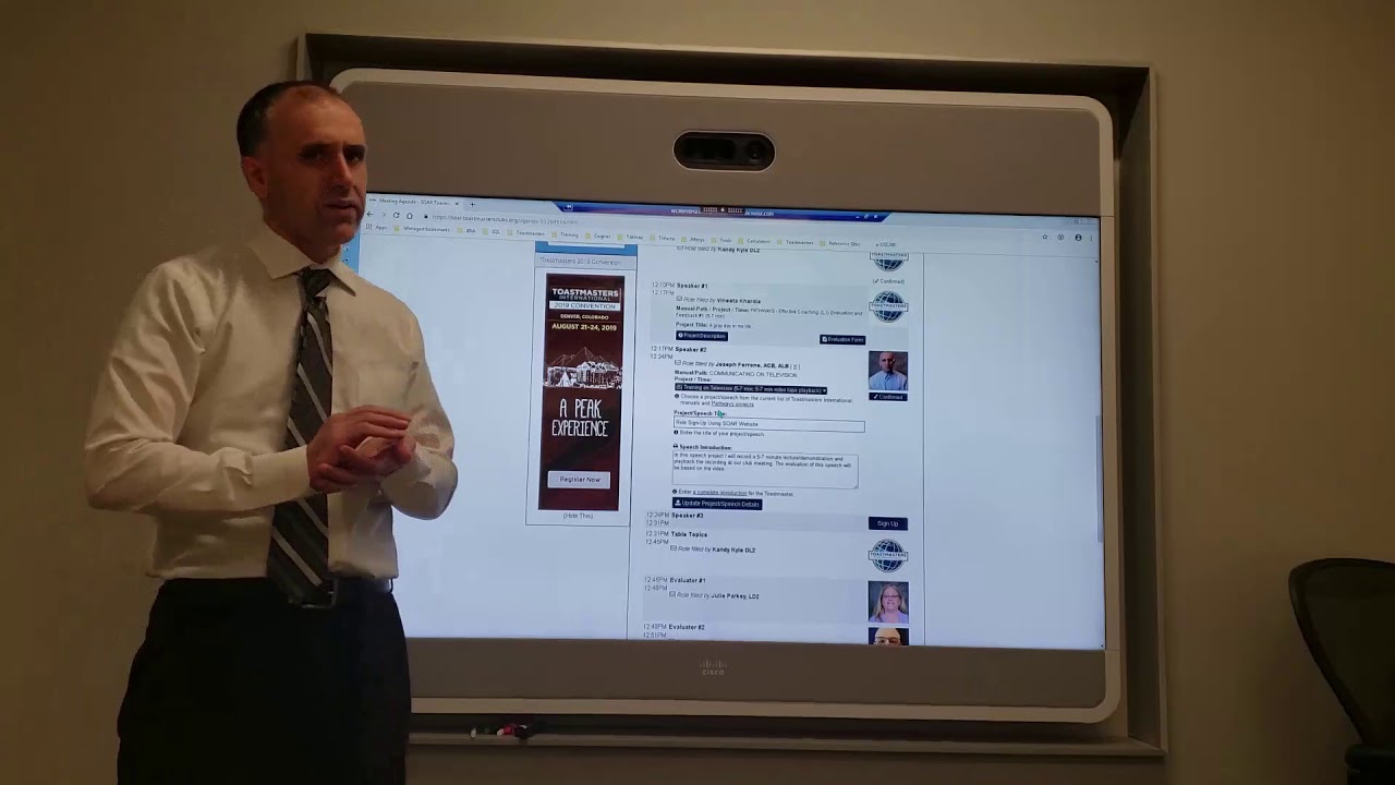 Joseph Ferrone / Communicating on Television - Project 5 / Role Sign-Up ...