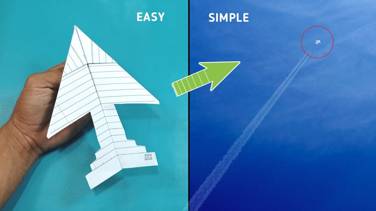 Easy Folding Tutorial - How to Make a Paper Airplane That Flies Far ...