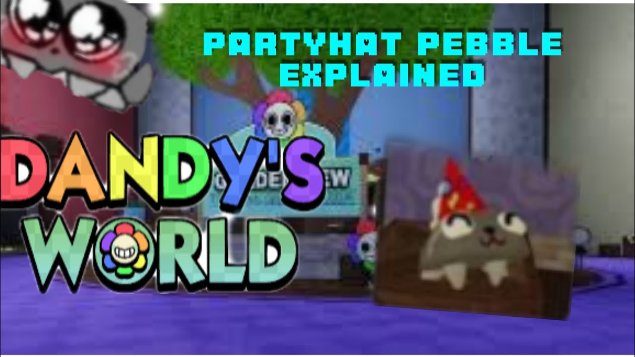 The partyhat pebble explained | dandy's world creepypasta - YouTube