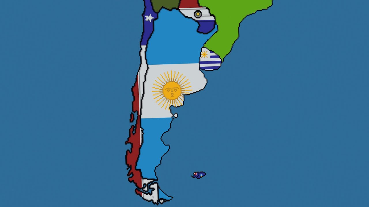 How to build argentina and uruguay in minecraft - YouTube