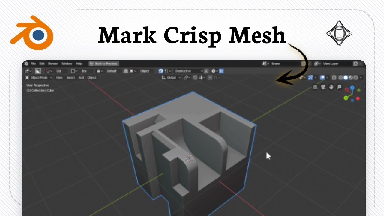 How to mark sharp in Blender (Geometry Boost) - YouTube