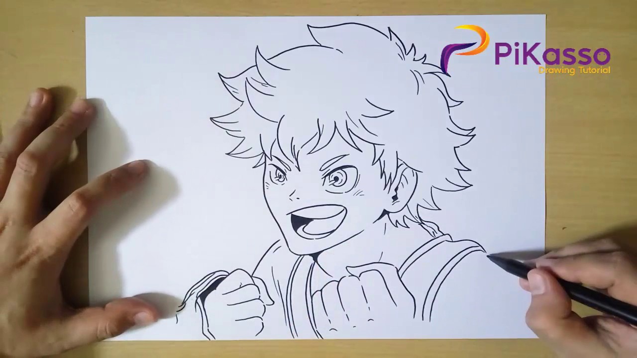 How to Draw Haikyuu Hinata Speed Drawing - YouTube