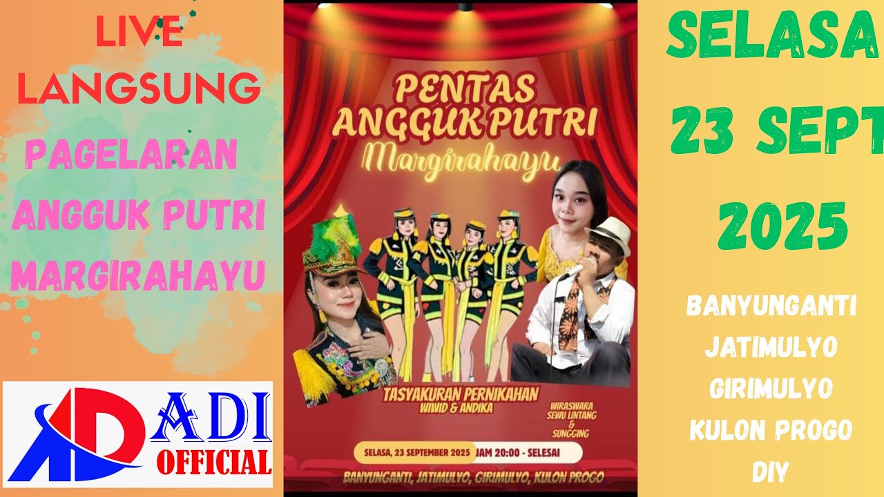 LiveStreaming || Kesenian Angguk Putri Margirahayu - YouTube