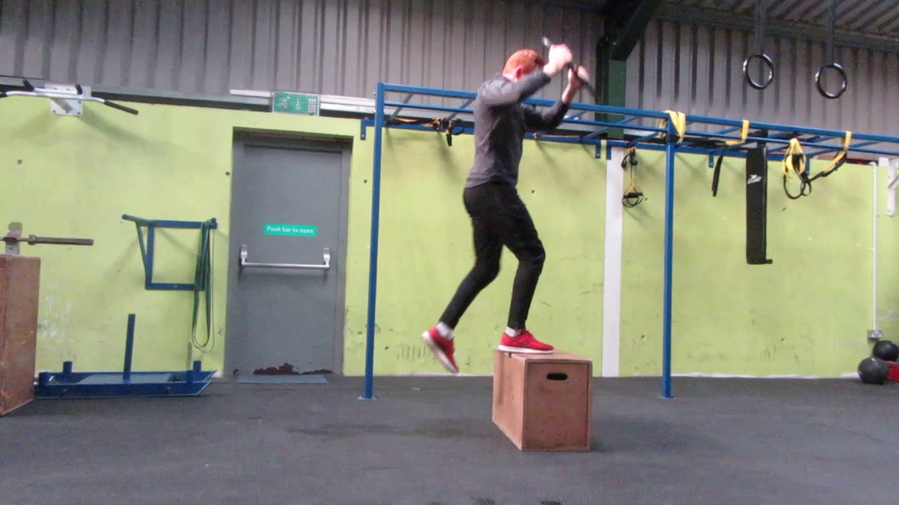 Power Step Up with Diagonal Pull LvL 2 - YouTube