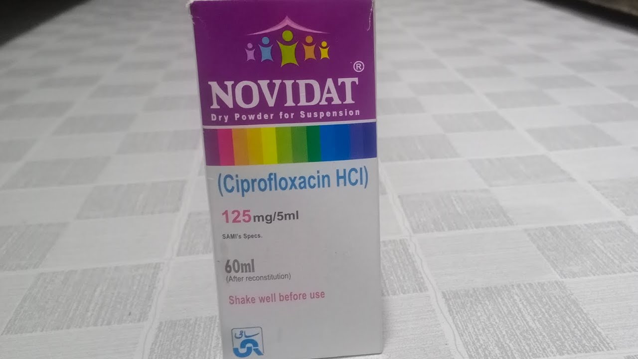 Novidat syrup uses in Urdu / Novidet ciprofloxacin 125mg/5ml - YouTube