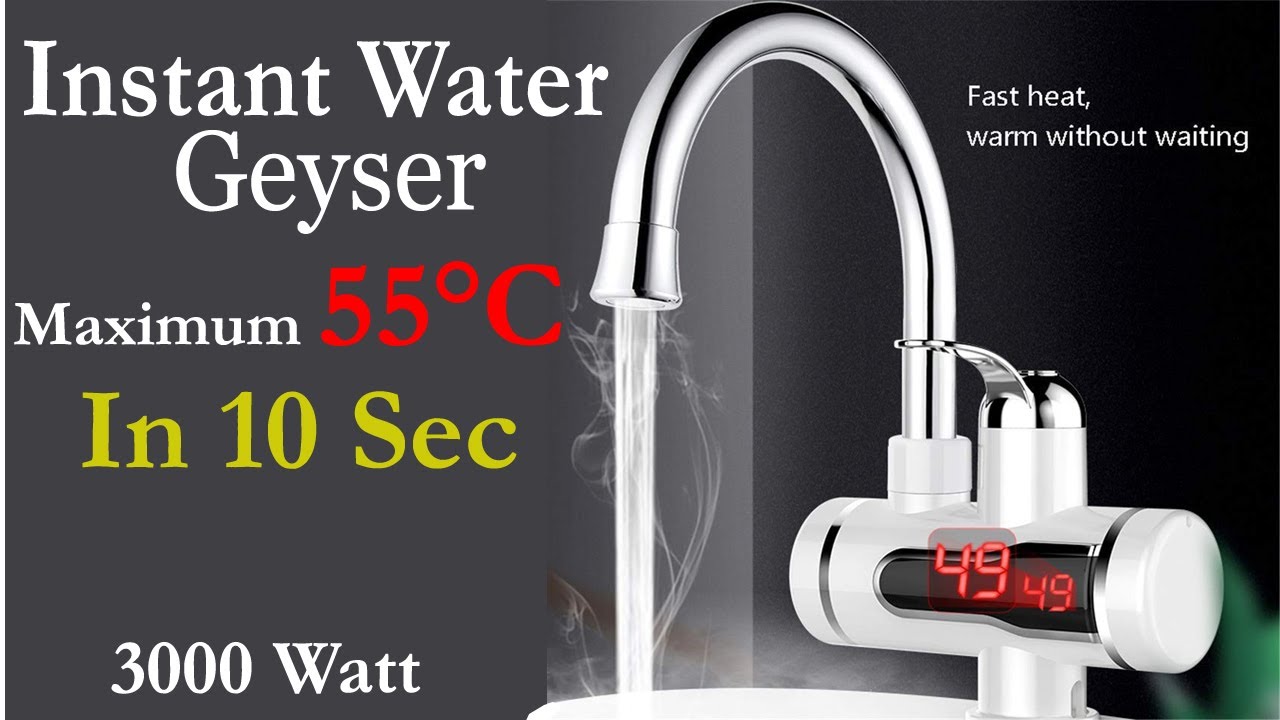Instant Water Tap / Instant Water Geyser - YouTube