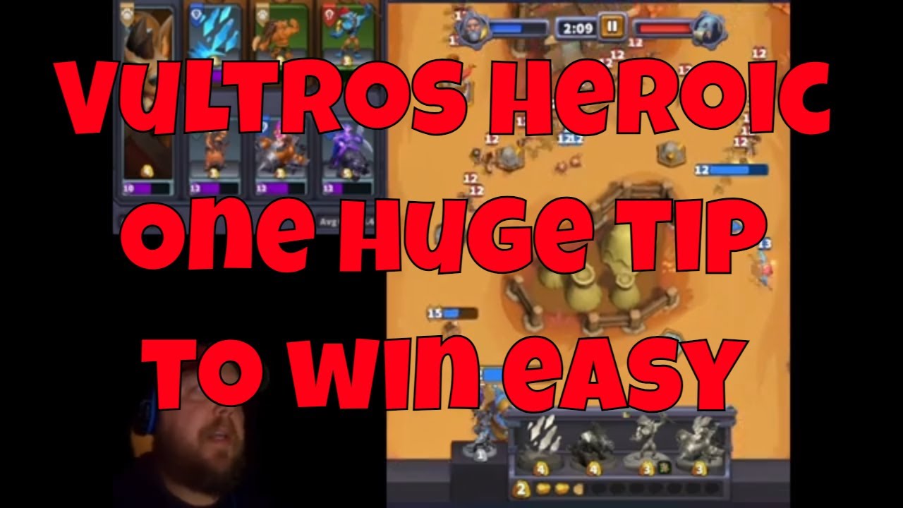 FTP Vultros Warcraft Rumble Guide - Beast. One big thing most people ...