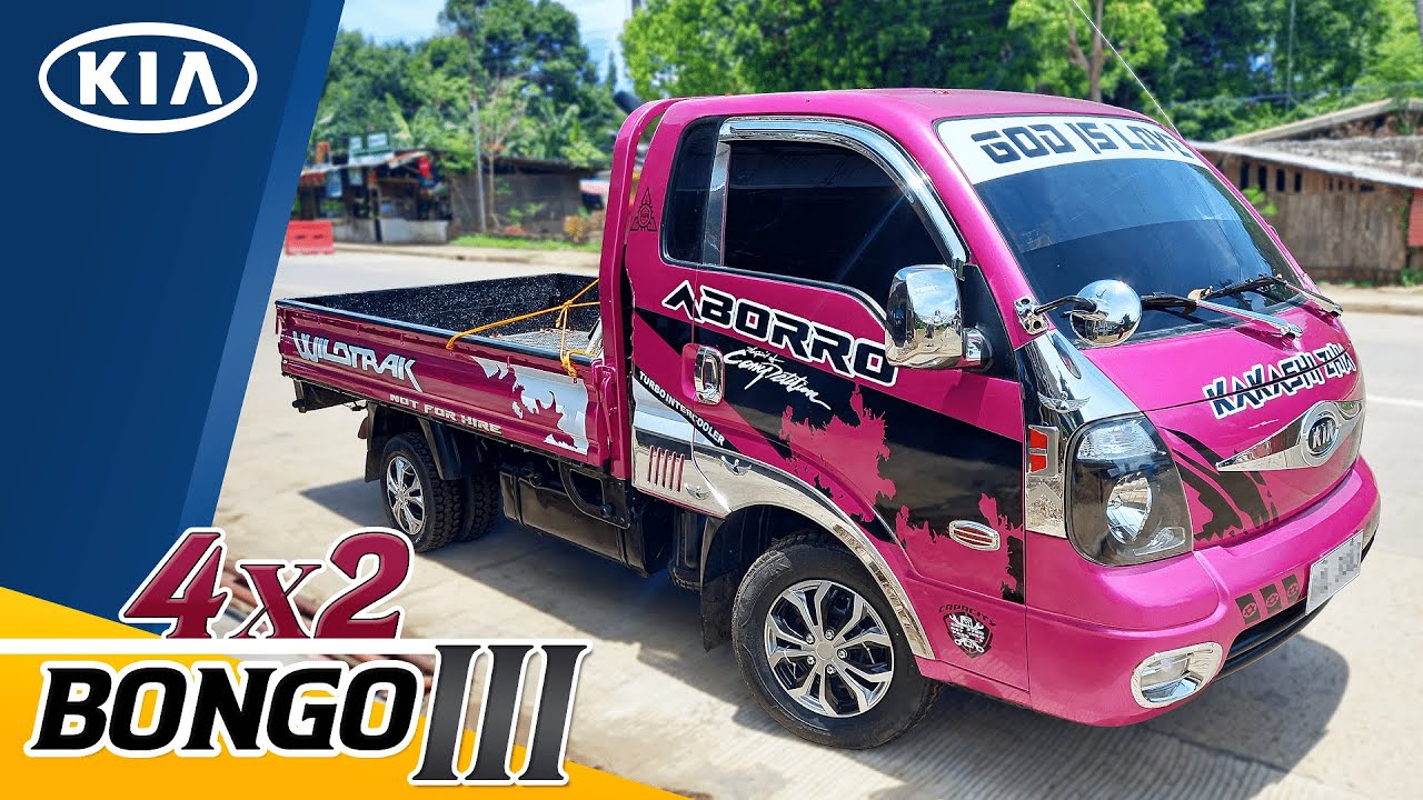 4x2 Kia Bongo 3 | Magenta Pink with Chrome Accessories - YouTube