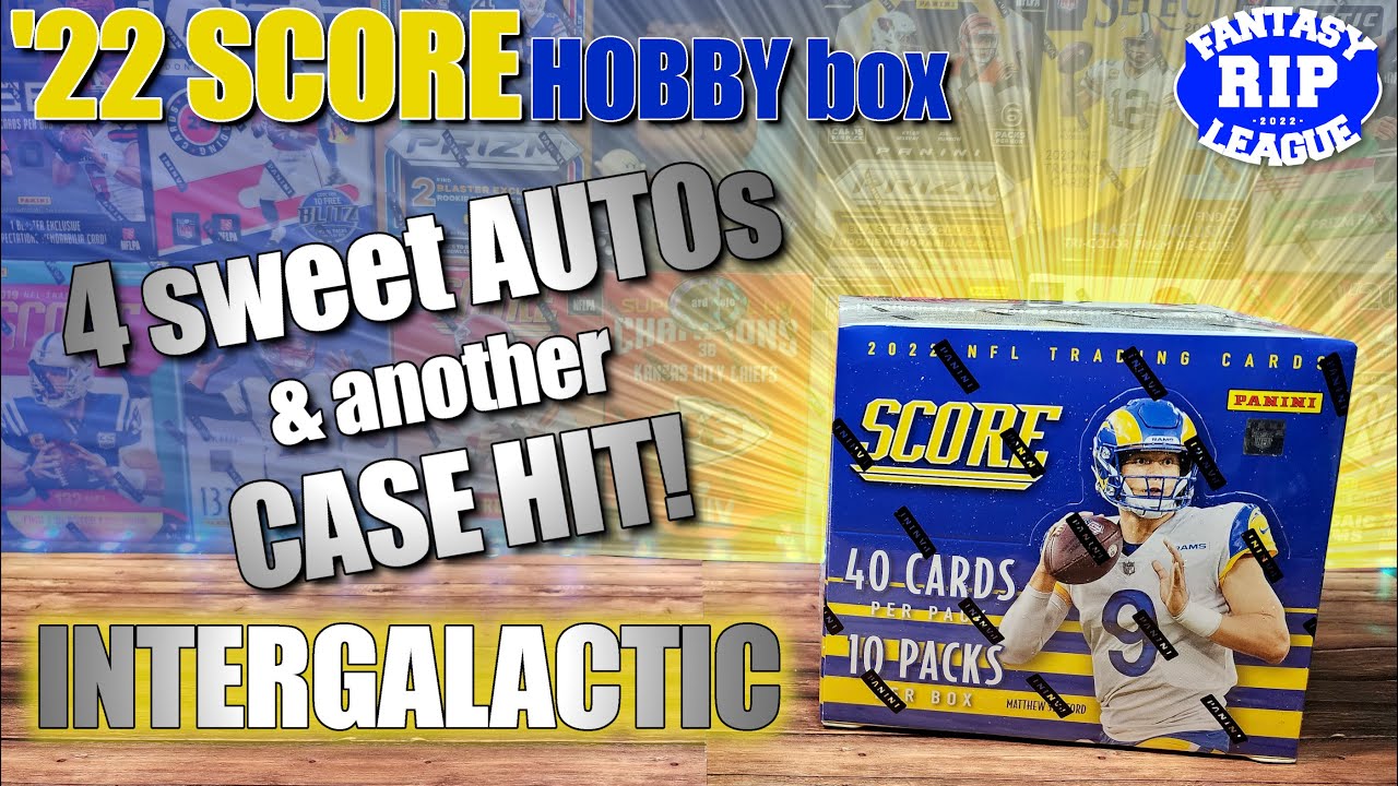 Intergalactic CASE HIT & 4 Sweet AUTOs | 2022 Score Football Hobby Box ...