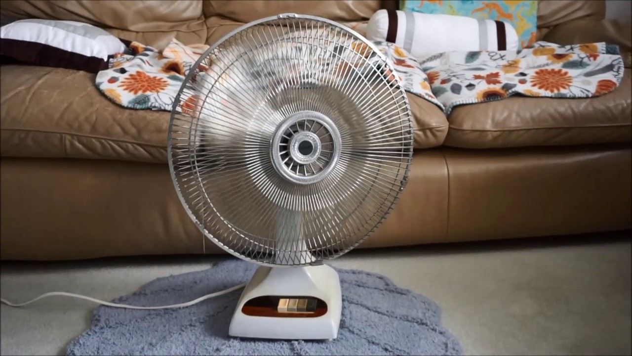 16" KMC oscillating table fan - YouTube