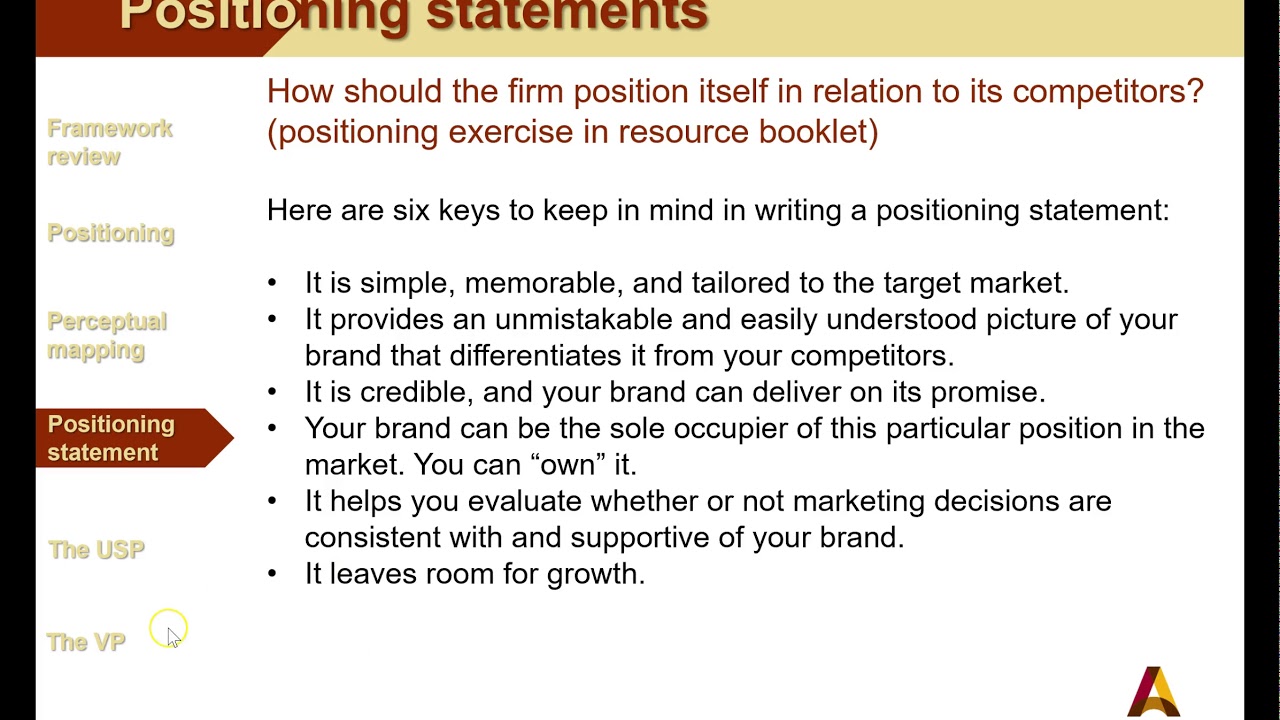 Positioning USP and VP - YouTube