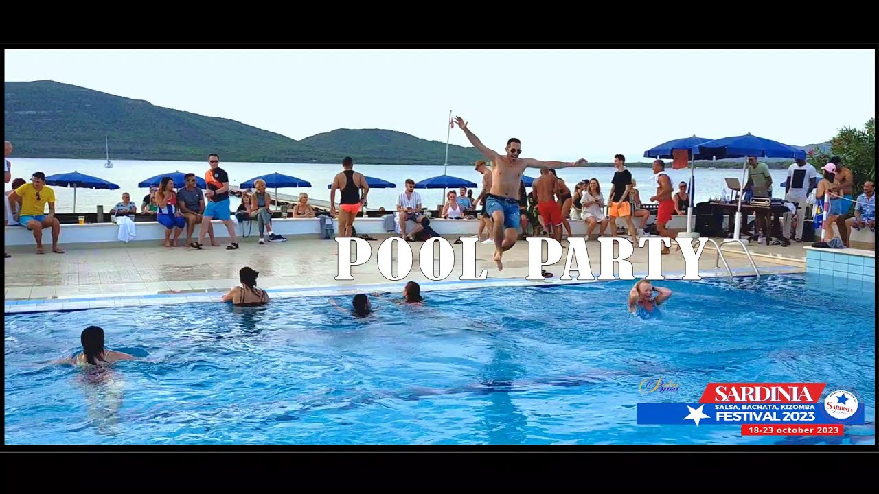 Poolparty Merengue Dancing Sardinia Que Rico Festival Salsa Brisa - YouTube