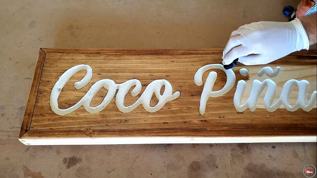 DIY Wooden Sign with Hand-Carved Letters | Simple Woodworking Project ...