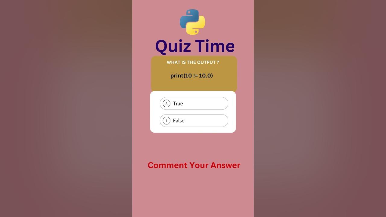 Python Quiz-8 - YouTube