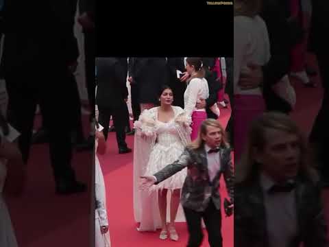 Sapna Chaudhary get annoyed on cannes red carpet #shorts #sapnachoudhary #cannes #bollywood