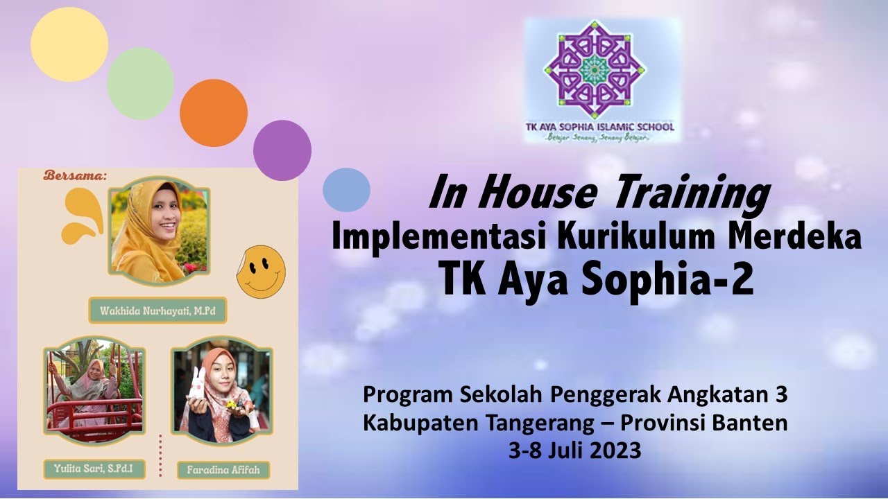 In House Training Program Sekolah Penggerak Angkatan 3 - YouTube