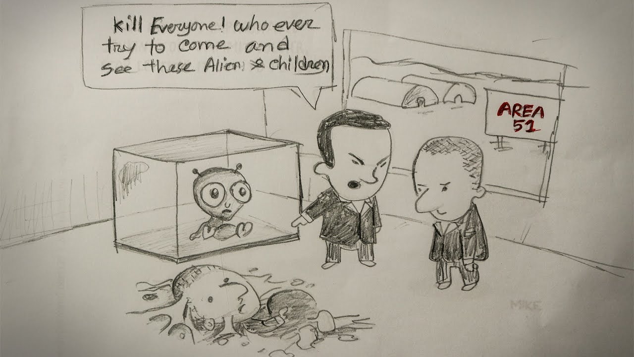 Area 51 Drawing for kids only | very easy 2019 - YouTube