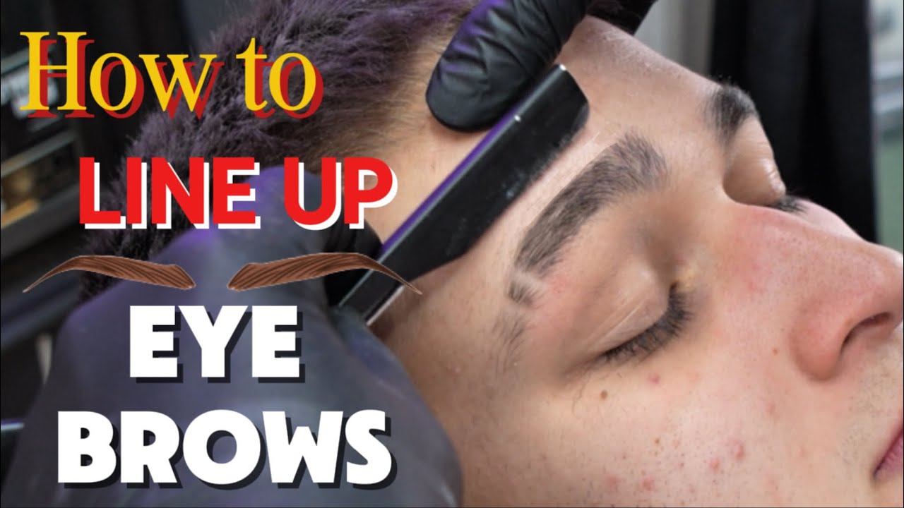 How to Line Up Eyebrows - YouTube