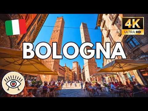 🇮🇹 Bologna, İtalya 4K Yürüyüş Turu | Sırlar, Destansı Tarih ve Otantik Yerel Yaşam ✨