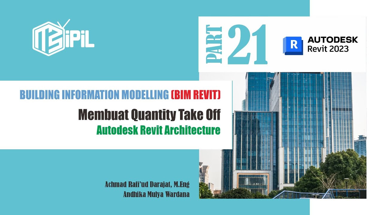 BIM REVIT 21_BIM Gedung_Membuat Quantity Take Off di Revit Arsitektur - YouTube