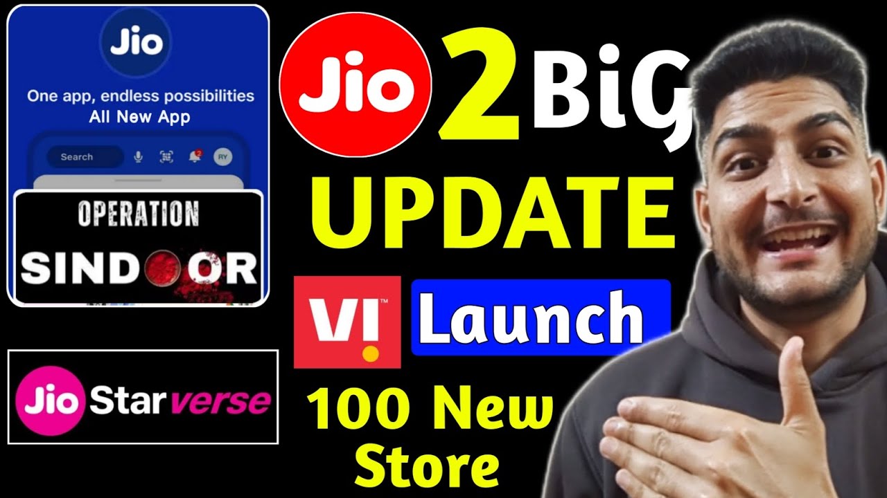 Jio Latest 2 Big Update | Vi Launch 100 New Store - YouTube