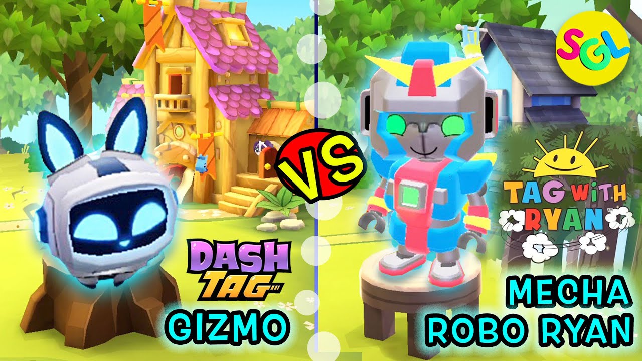 Mecha Robo Ryan (Tag with Ryan) vs Super Rare Gizmo (Dash Tag) Race ...