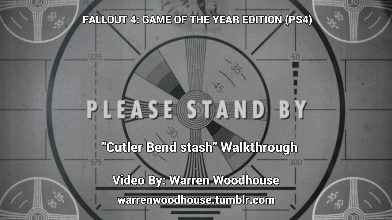 FALLOUT 4 (PS4) - "Cutler Bend stash" Walkthrough - YouTube