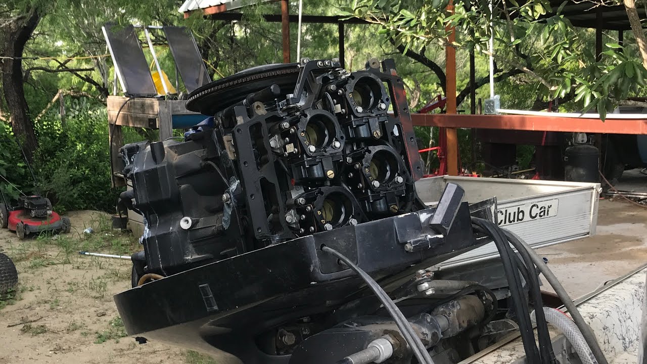 120 Johnson outboard - YouTube