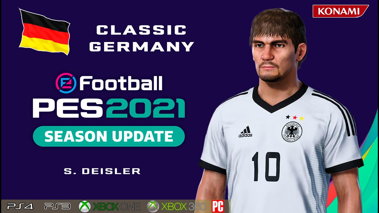 S. DEISLER face+stats (Classic Germany) How to create in PES 2021 - YouTube