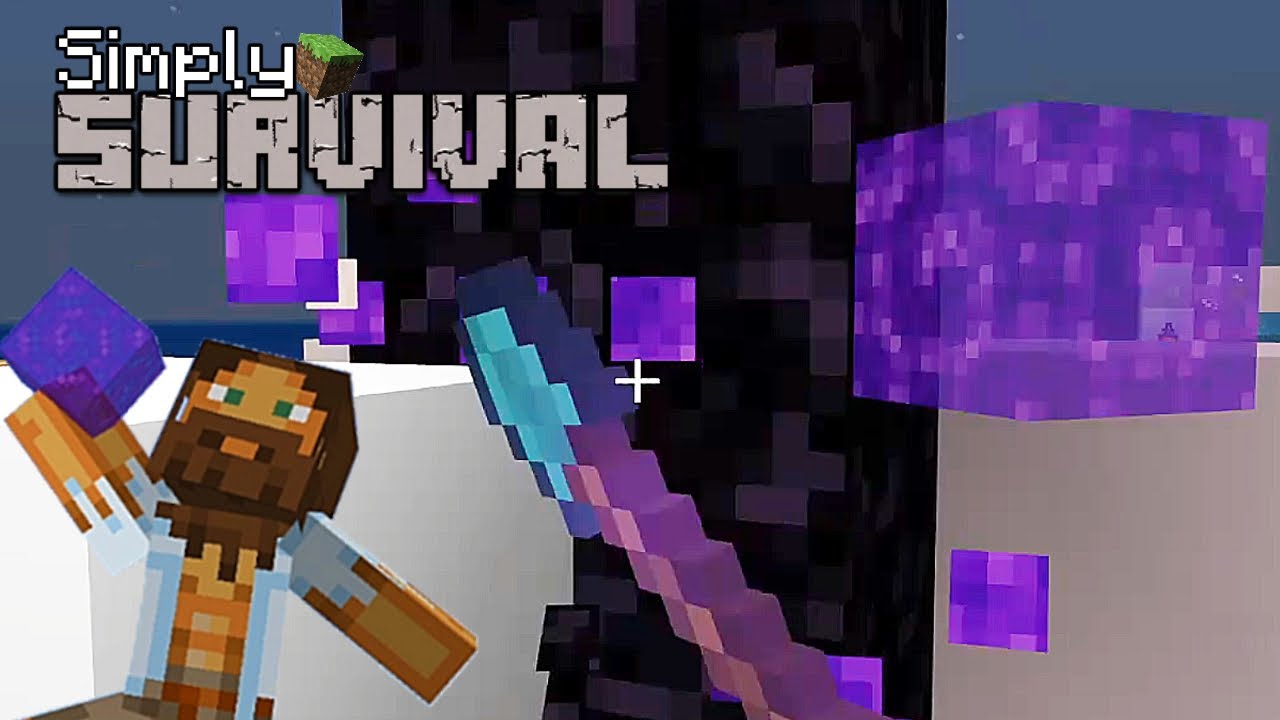 *New*AFK Nether Portal Block Farm 100% in Survival! Minecraft -Tutorial ...