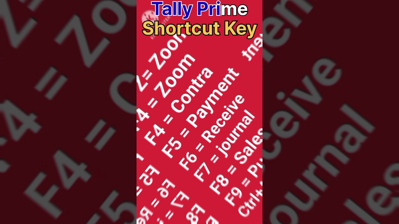Tally prime shortcut key 🔐 #tally #tallyprime #shorts #cuts #keys # ...
