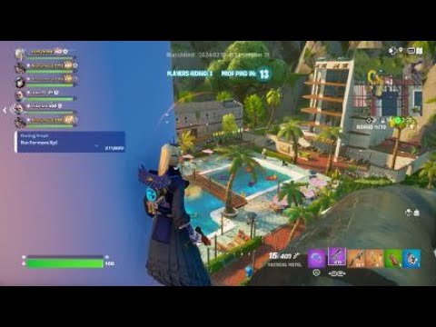 Fortnite pool party - prop hunt custom game - YouTube