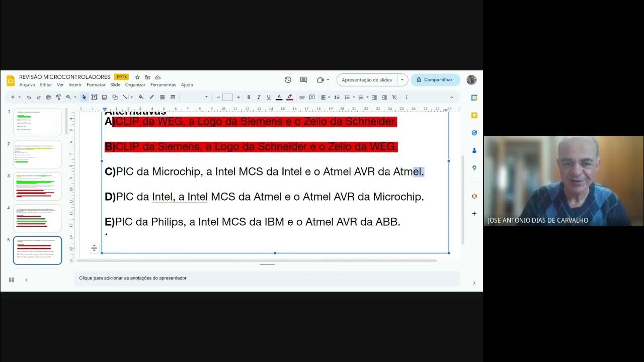 REVISÃO MICROCONTROLADORES PARTE 1 - YouTube