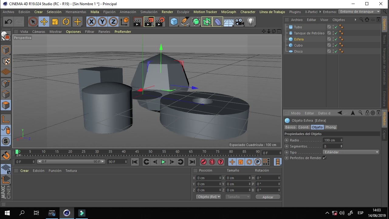 Aprendiendo nuevo interface CINEMA 4D / PANEL DE CONTROL 1 - YouTube