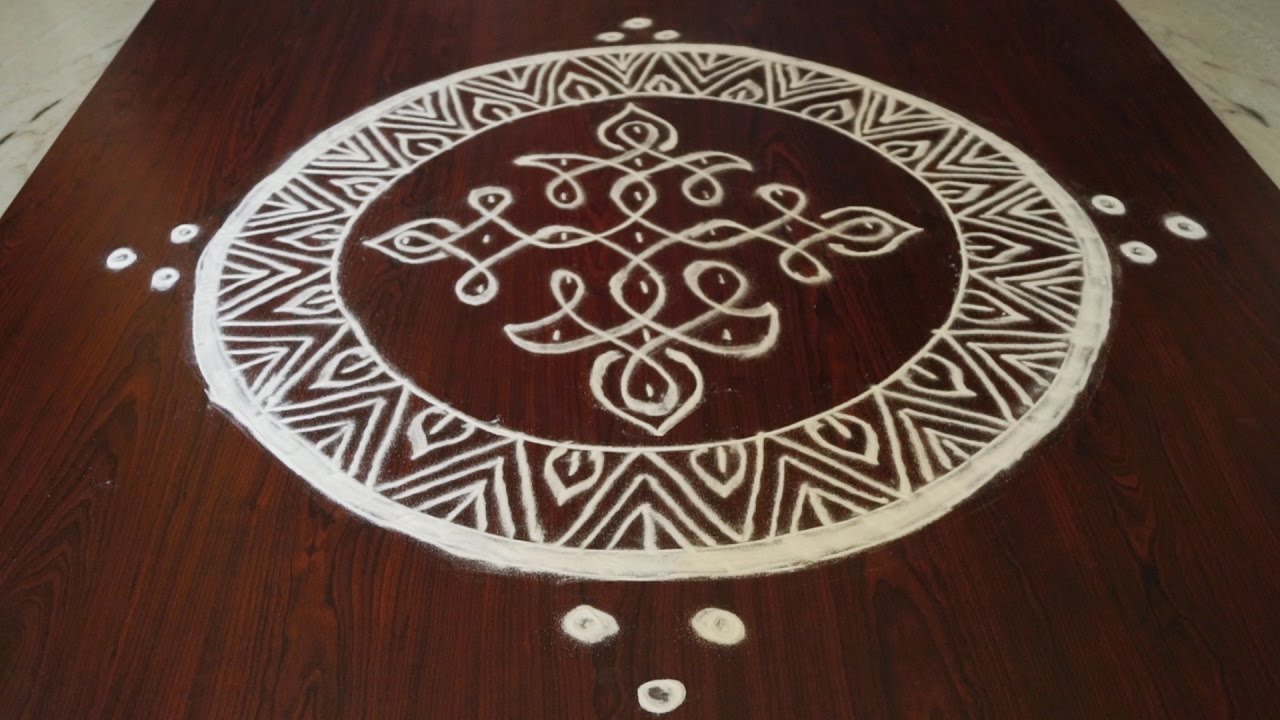 simple rangoli designs without colors || simple rangoli designs without ...