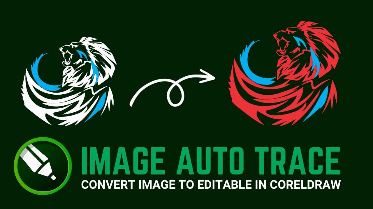 Image Auto Trace in CorelDraw || Auto Trace - YouTube