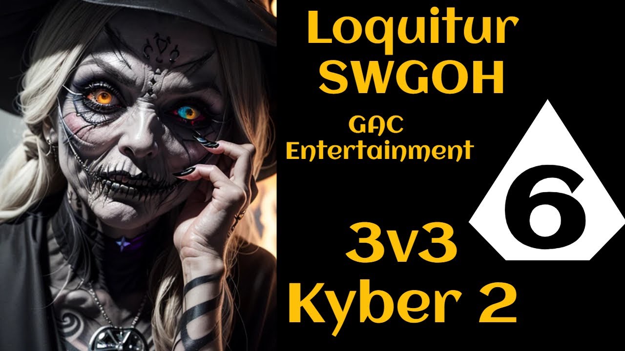 SWGOH Loquitur 3v3 GAC K2 M6: 11.7M Opponent Steven: LV, Rey, Leia ...