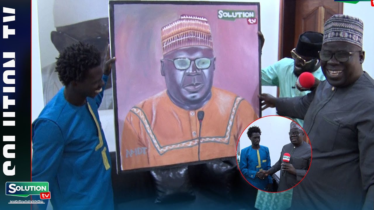 UN JEUNE ARTISTE FAIT UNE SURPRISE A SA NDIOGOU MBENGUE PDG SOLUTION TV ...