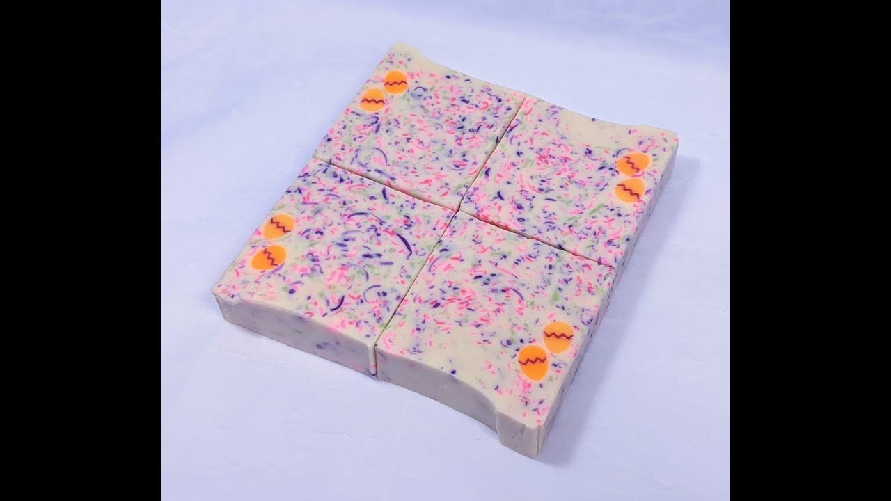 How To Make Confetti Easter Soap - Cold Process Soap With Soap Dough ...