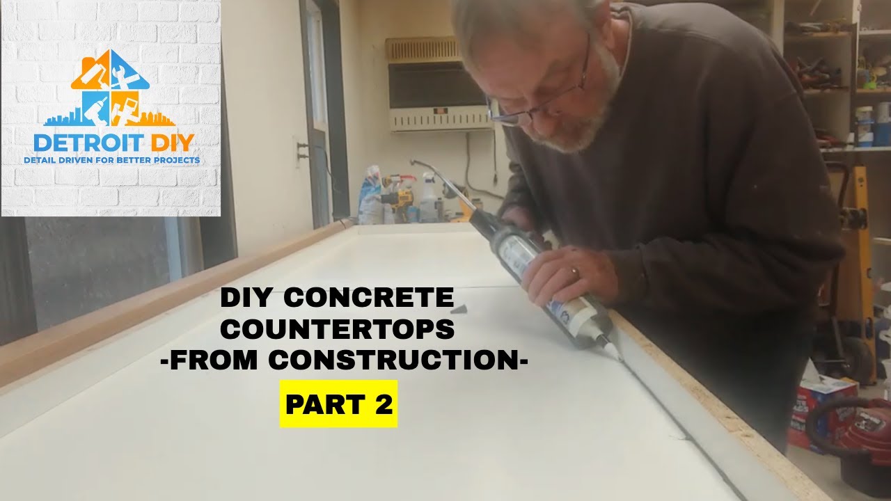 DIY Concrete Countertops KITCHEN | Part 2, Counter Form Construction ...
