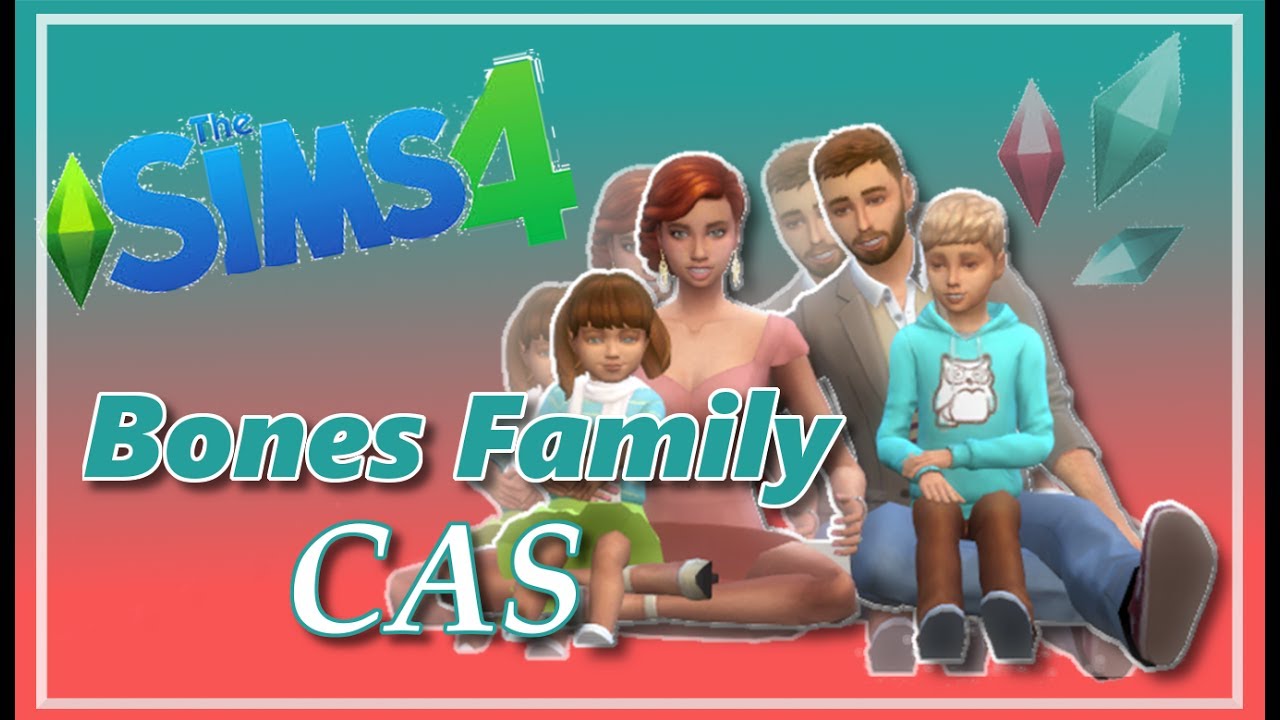 The Sims 4 CAS| The Bones Family - YouTube