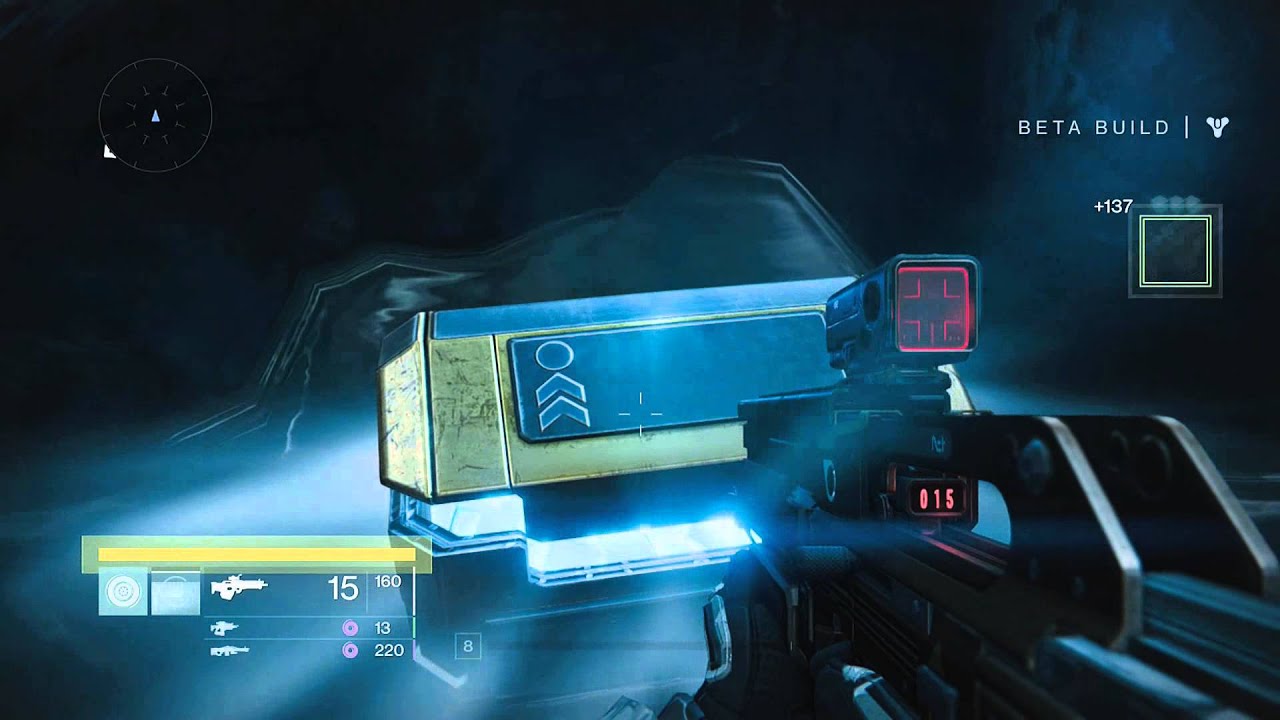 Destiny: Gold Chest Location On "Moon" - Halls Of Wisdom - YouTube